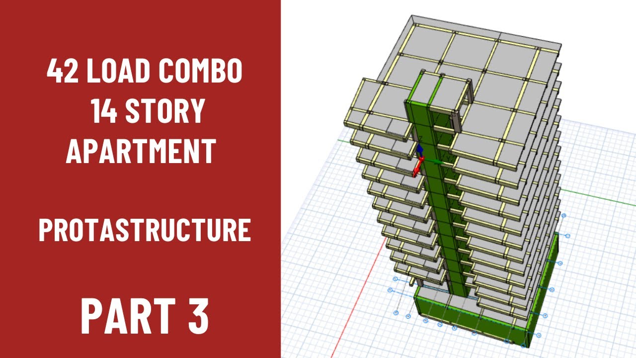 14 Story Apartment structural design part 3 |all possible load ...