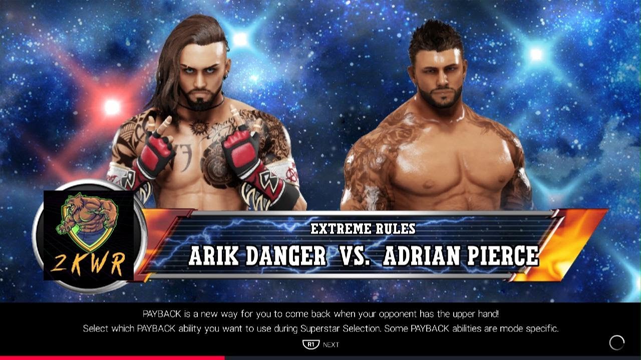 WWE 2K19 Arik Danger Vs Adrian Pierce (2/3 Falls Match) - YouTube