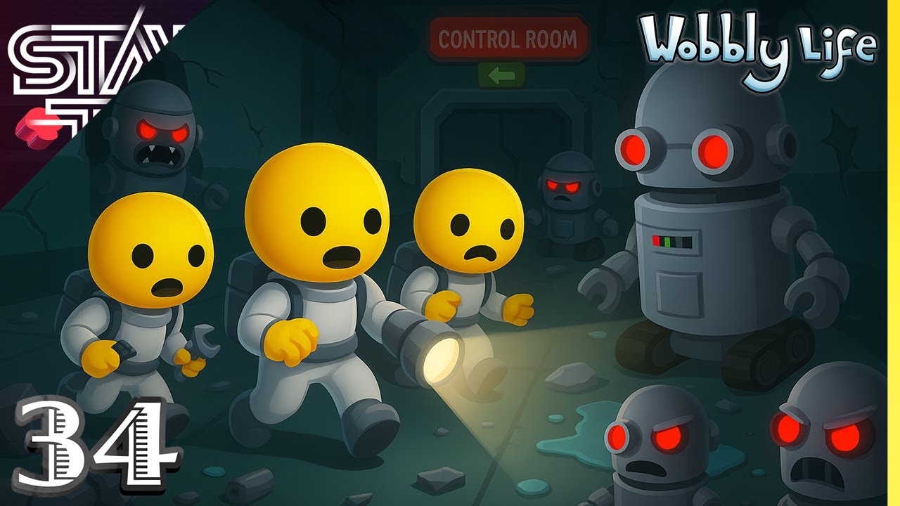 The Robots Gone Rogue | Wobbly Life - Day 34 - YouTube