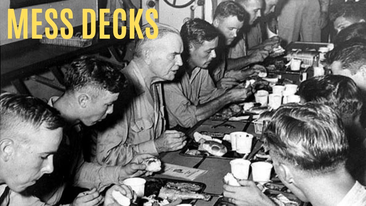 On the Mess Decks of USS North Carolina - YouTube