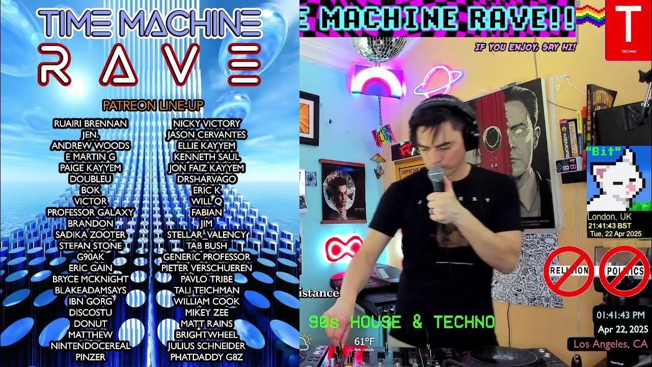 TIME MACHINE RAVE - Ep. 1092 - Technical Transport Mechanisms - 90s House & Techno - YouTube