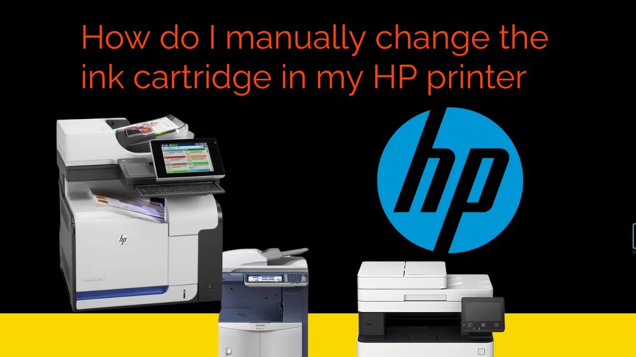 How to change the ink cartridges on hp officejet 7612 printer - YouTube