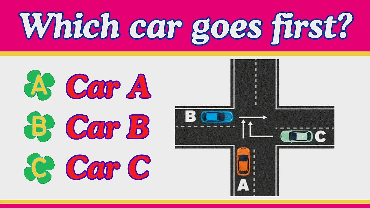 WHICH CAR GOES FIRST? USA DRIVING TESTS | 2024 DMV THEORY DRIVING TEST ...
