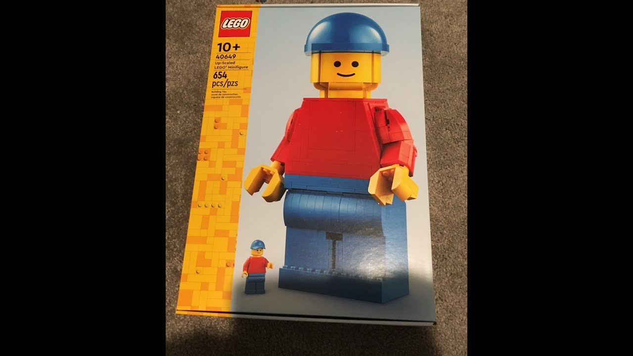 Speed building Lego up scaled minifigure set - YouTube
