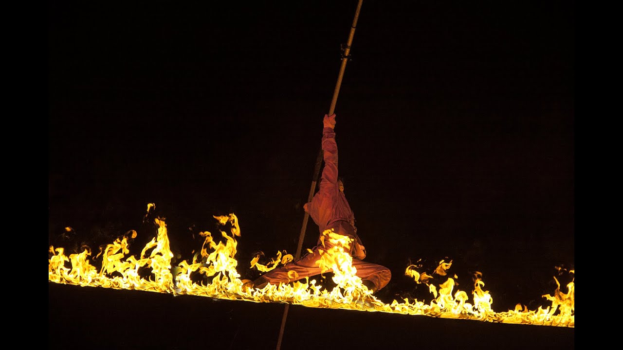 Jade Kindar-Martin's Fire-Wire with Cirque Bijou - YouTube