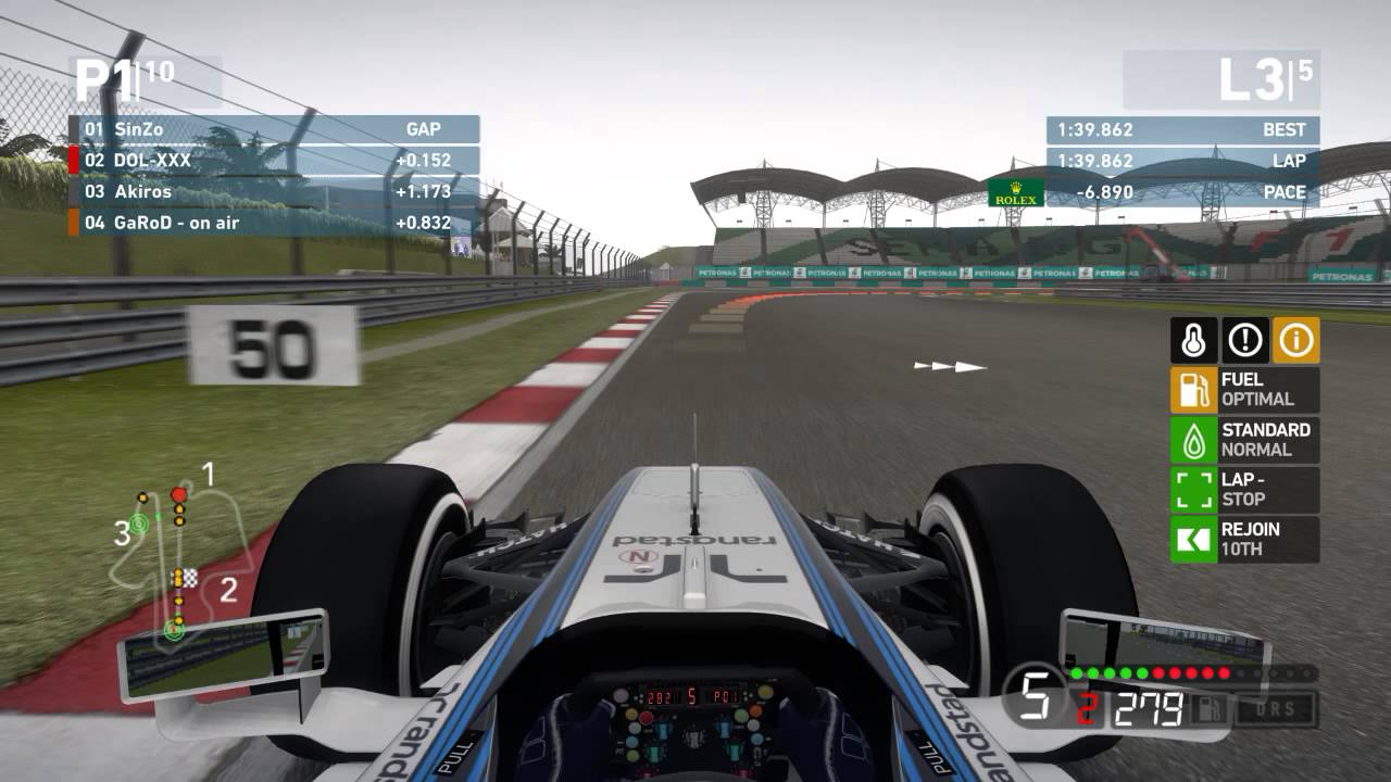 F1 2014 Codemasters 5lap multi Sepang - YouTube