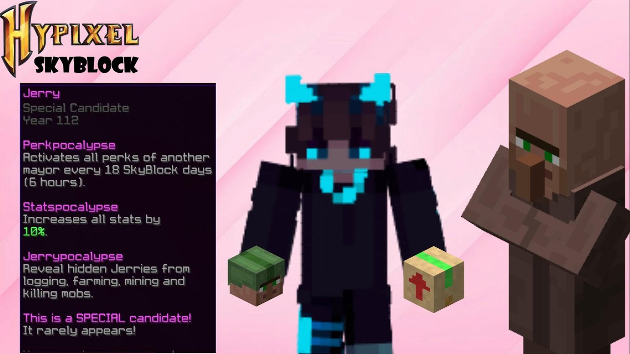 El Primer JERRY del AÑO APROVECHALO Hypixel Skyblock - YouTube