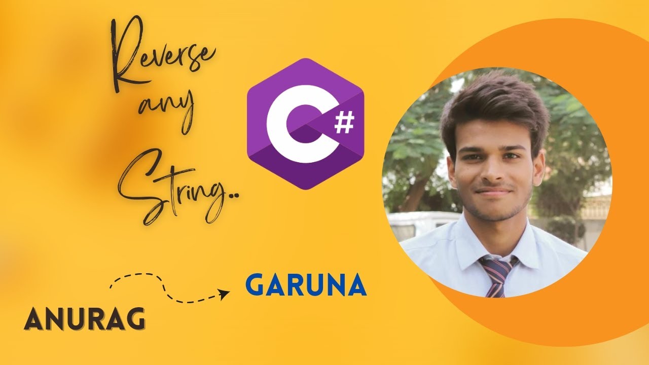 Reverse Any String In C Sharp C Csharpprogramming Coding 9926