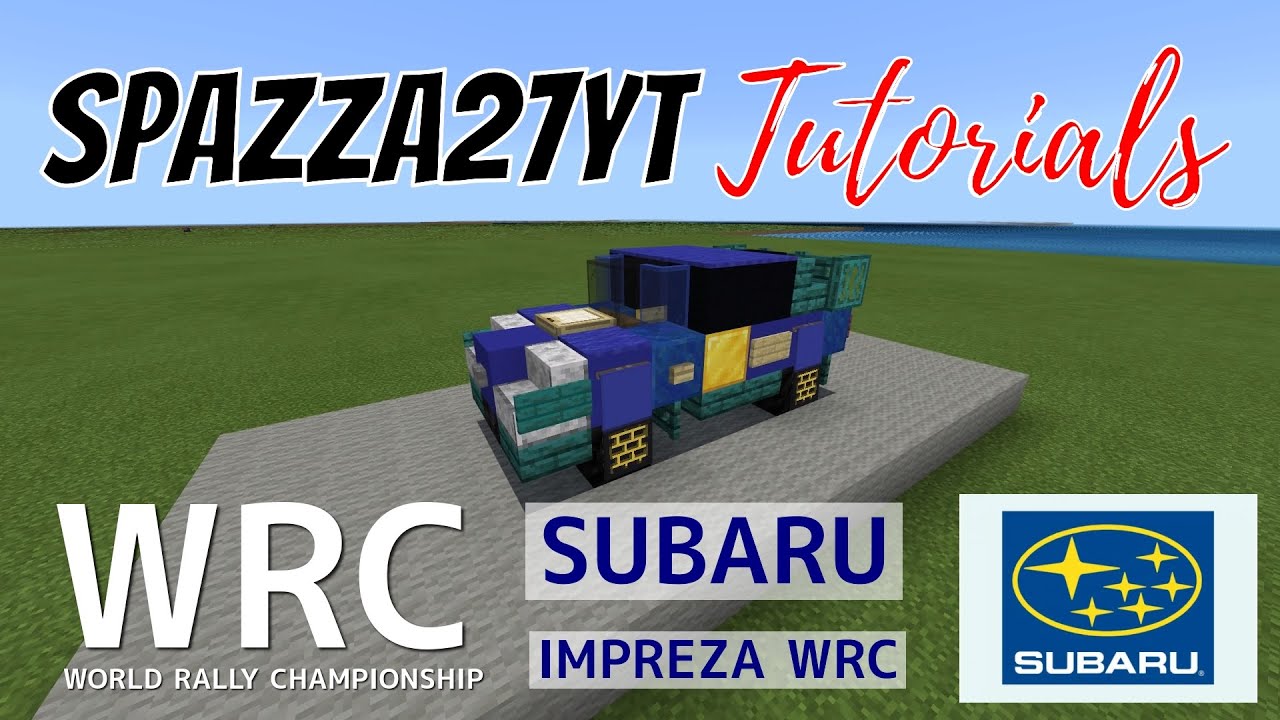 Minecraft Subaru Impreza WRC Rally Car Tutorial - YouTube