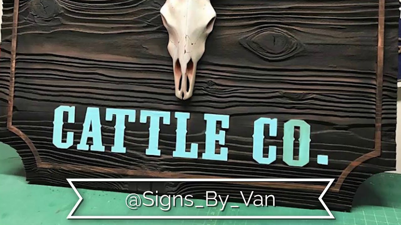 Rustic Ranch Signage by Signs by Van - YouTube