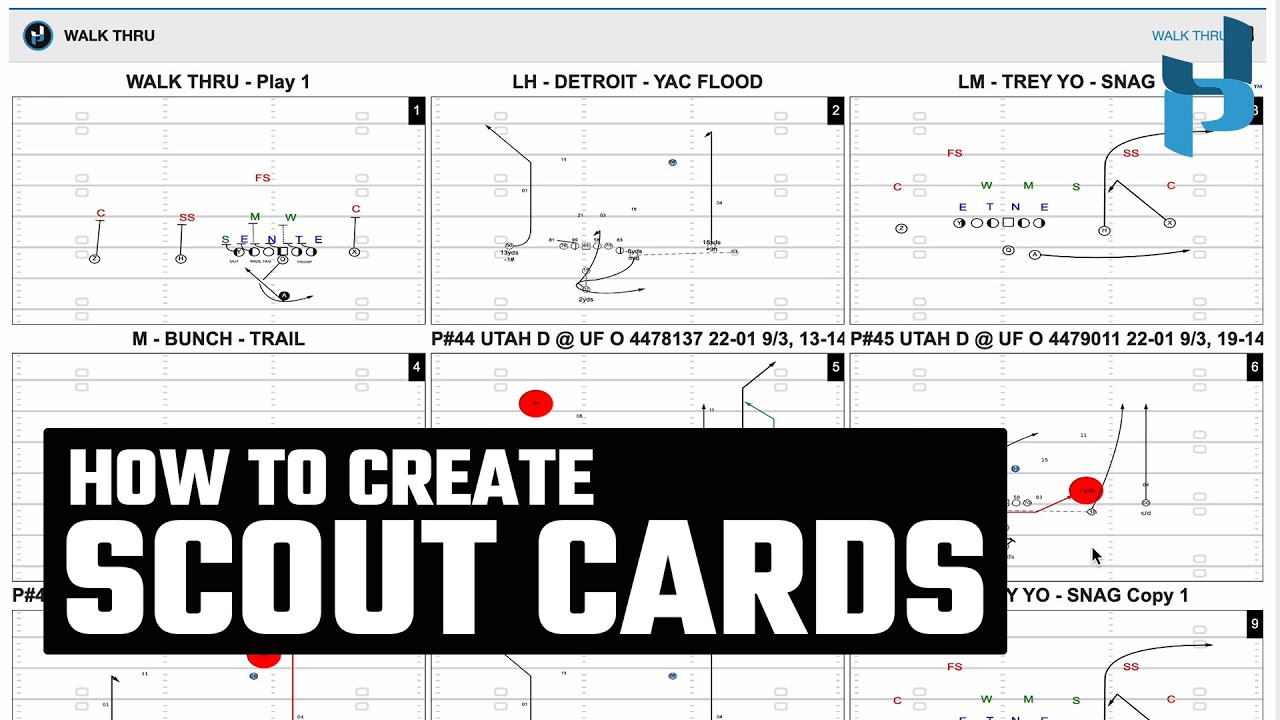 How to Create, Organize & Share Scout Cards - Just Play Football - YouTube