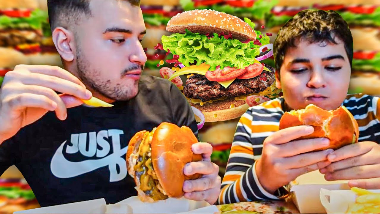 CONCURS de MANCAT BURGERI URIASI cu PARPANDEL pe....10 LEI - YouTube