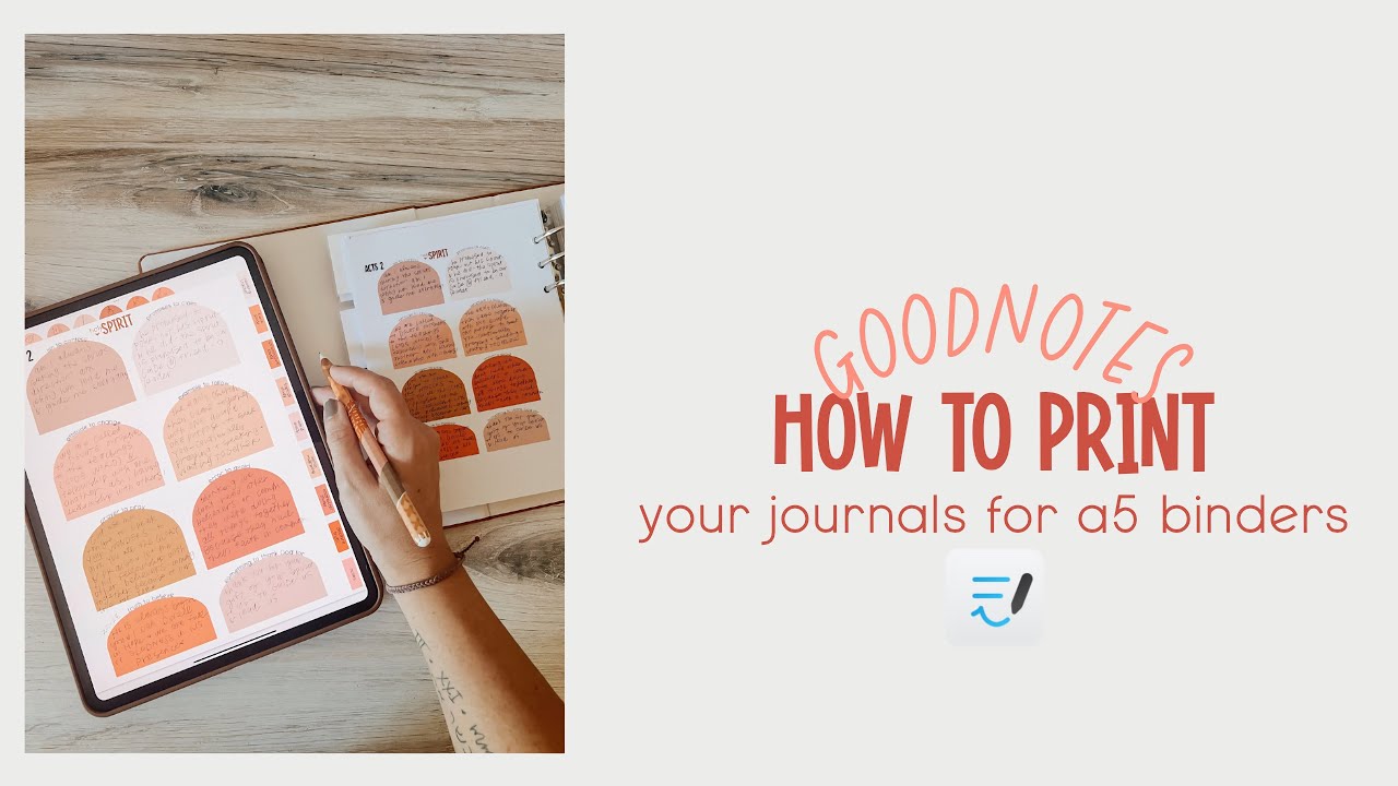 GOODNOTES // How to Print Goodnotes Journals - YouTube