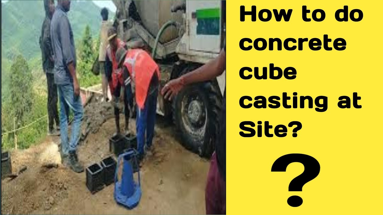 How to do Concrete Cube casting?? - YouTube