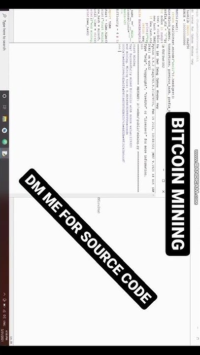 bitcoin mining using python - YouTube