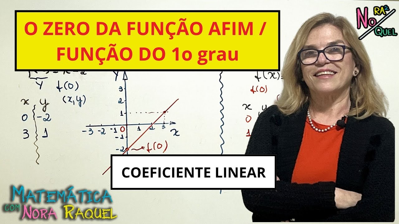 O ZERO DA FUNÇÃO AFIM/ OU FUNÇÃO DO PRIMEIRO GRAU- COEFICIENTE LINEAR ...