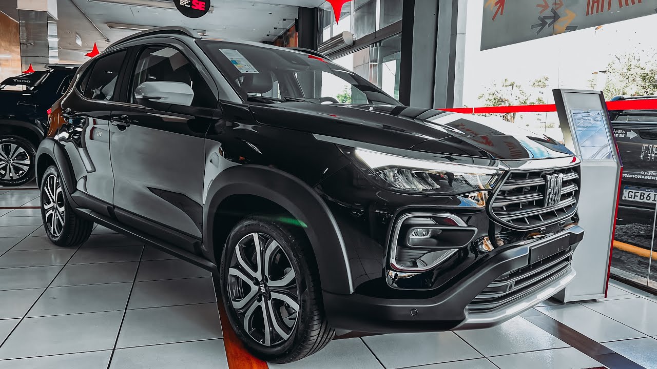 FIAT PULSE PRETO VULCANO COM TETO CINZA STRATO - YouTube