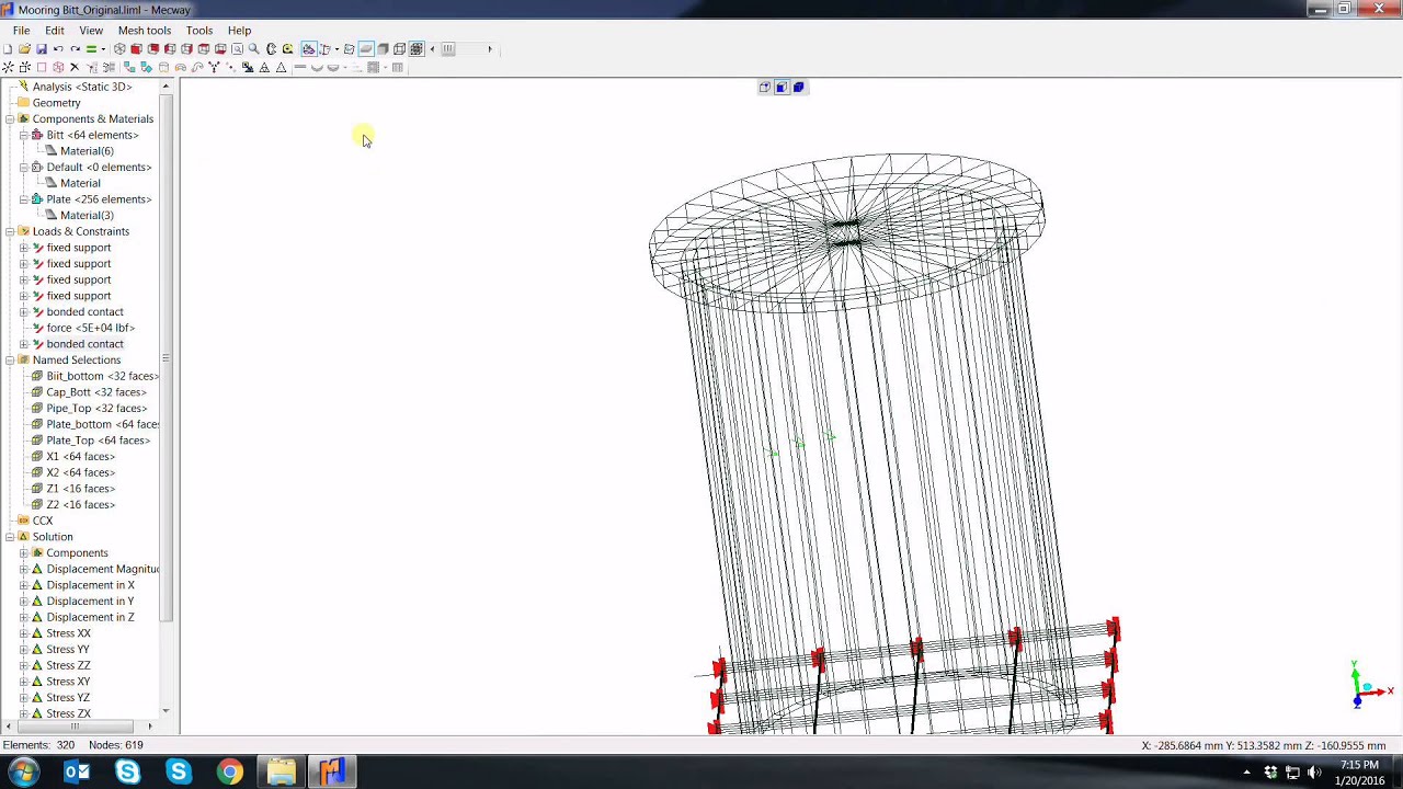 Mecway FEA Mooring Bitt Forum Question 01-20-16 - YouTube