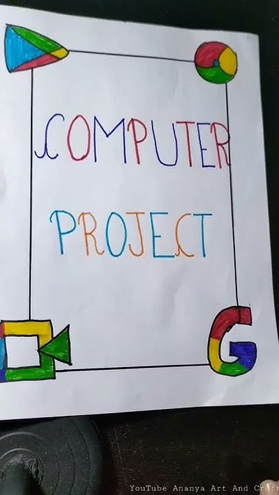 First'page design for computer project/ #satisfying #youtubevideo #diy ...