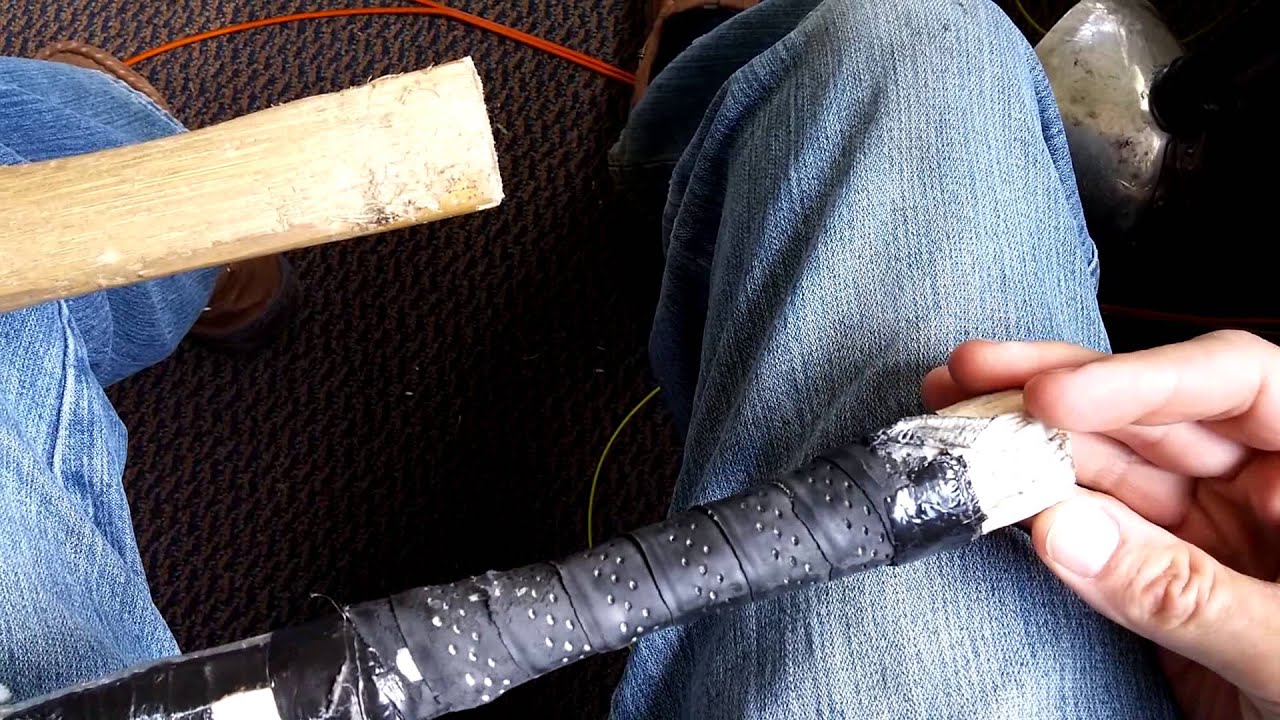 Crafting an SCA sword grip - YouTube