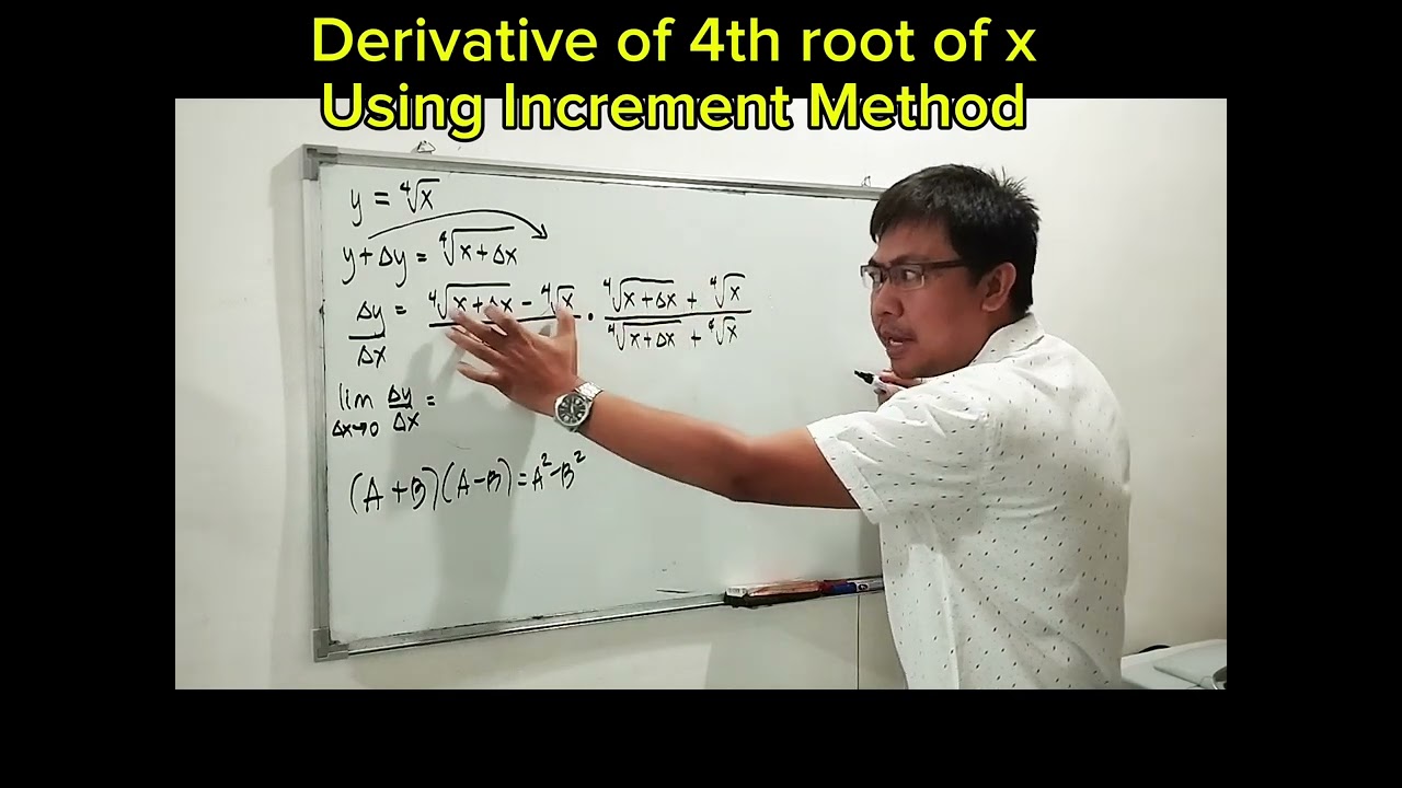 Derivative Of 4th Root Of X Delta Method YouTube Derivative Of 4th Root Of X Delta Method YouTube