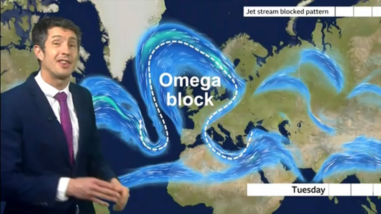 BBC Weather : An Omega block is on its way, which means there’s going ...