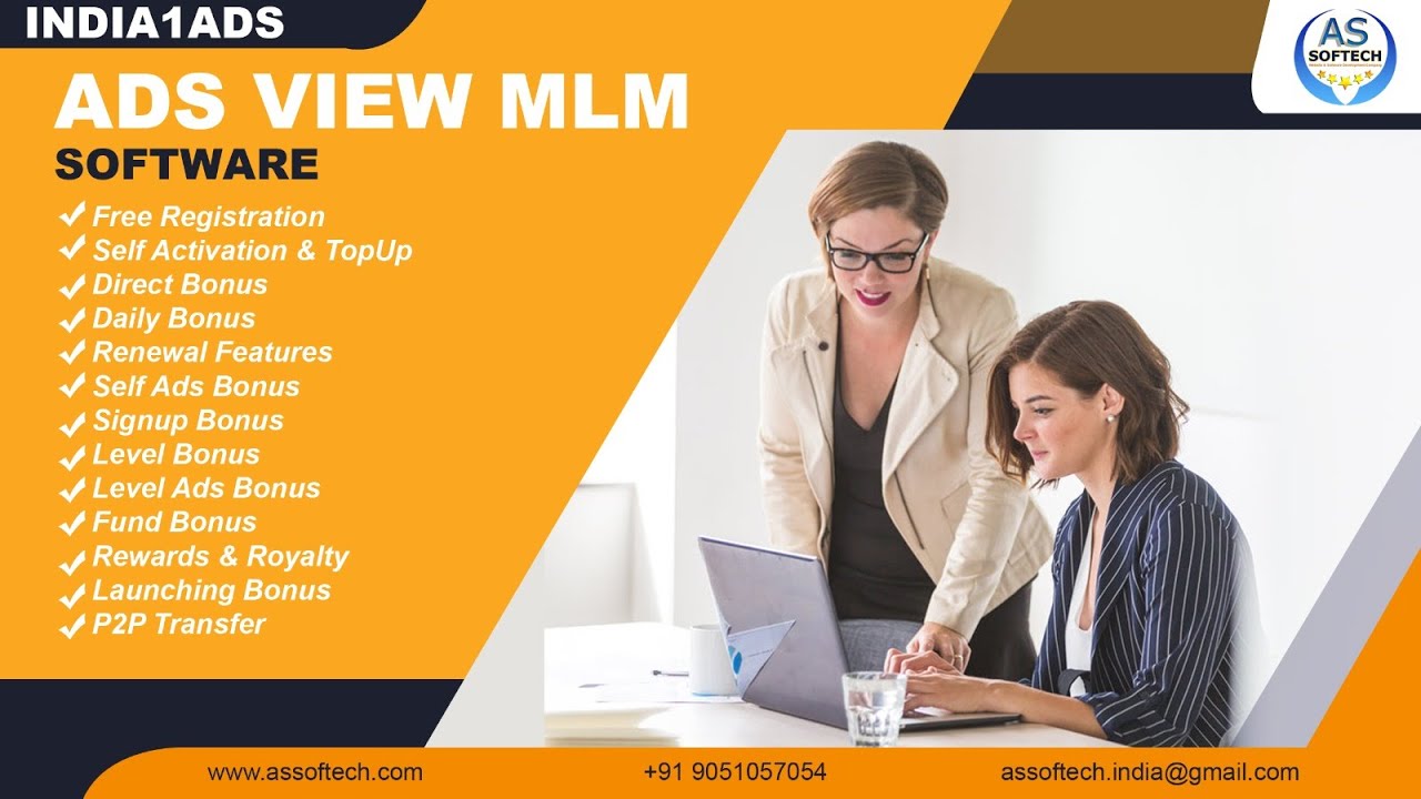 Ads view mlm software | Self Ads Bonus | Level Bonus | Level Ads Bonus ...