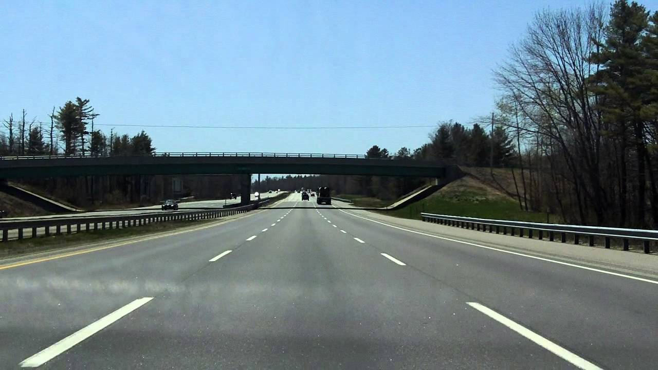 Maine Turnpike (Interstate 95 Exits 36 to 25) southbound - YouTube