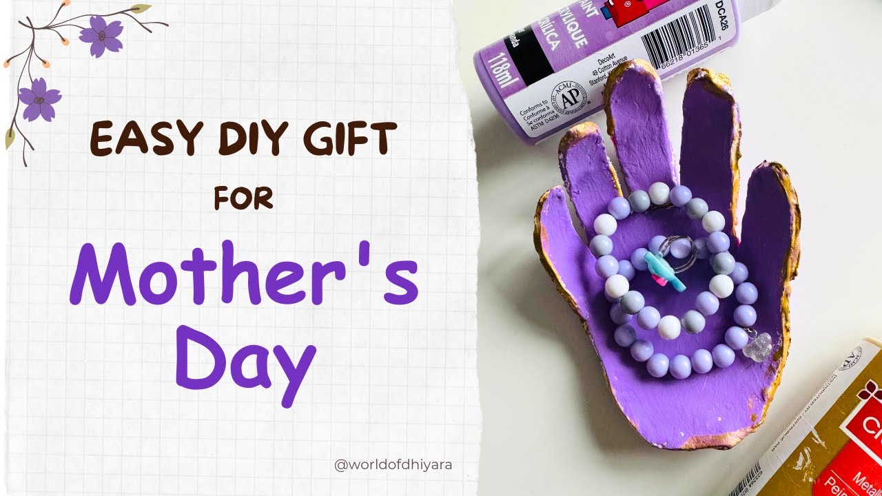 Easy DIY Clay Plate for Mother's Day! Fun Craft Activity with Kids ...
