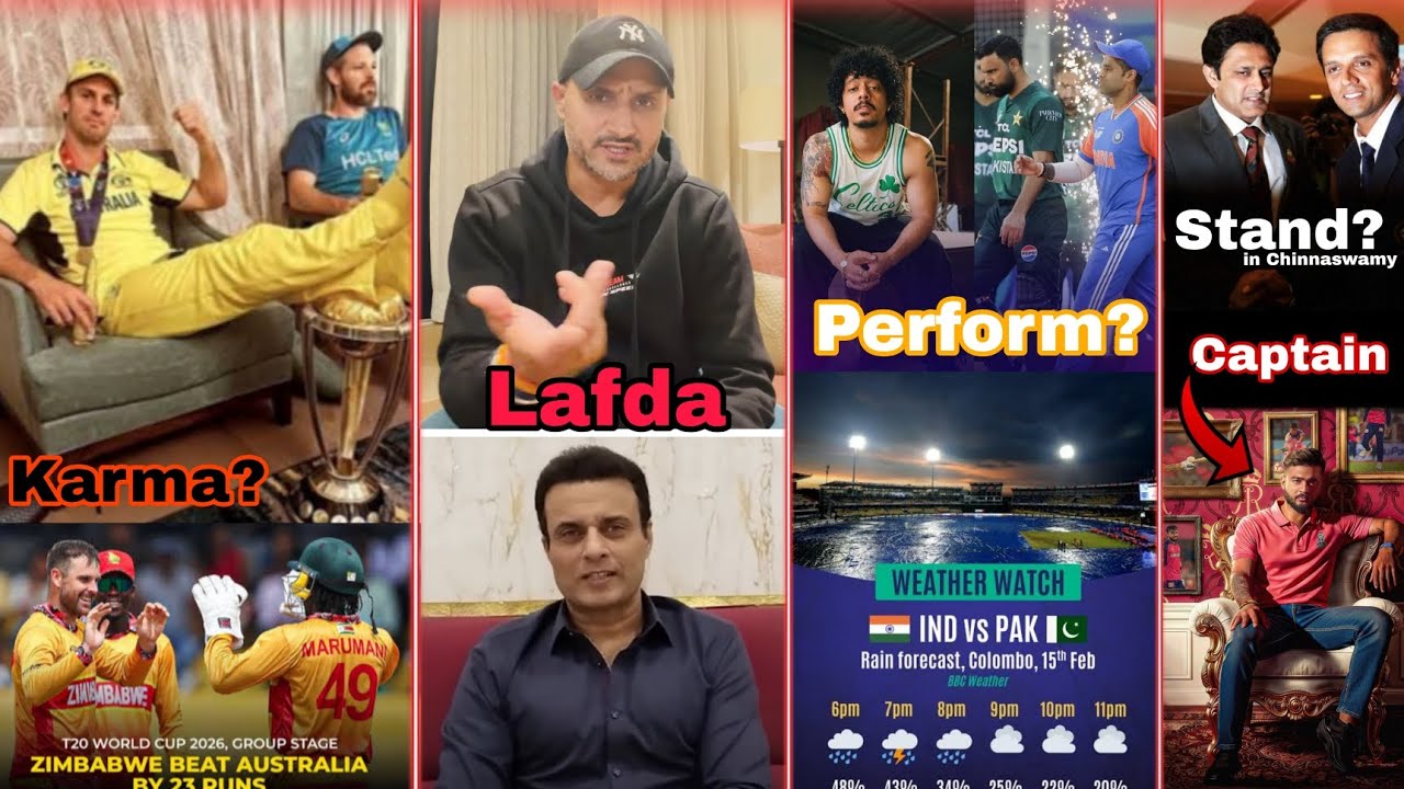 Zimbabwe defeat Aus 😯| Harbhajan & Tanveer Lafda | #indvspak recent ...