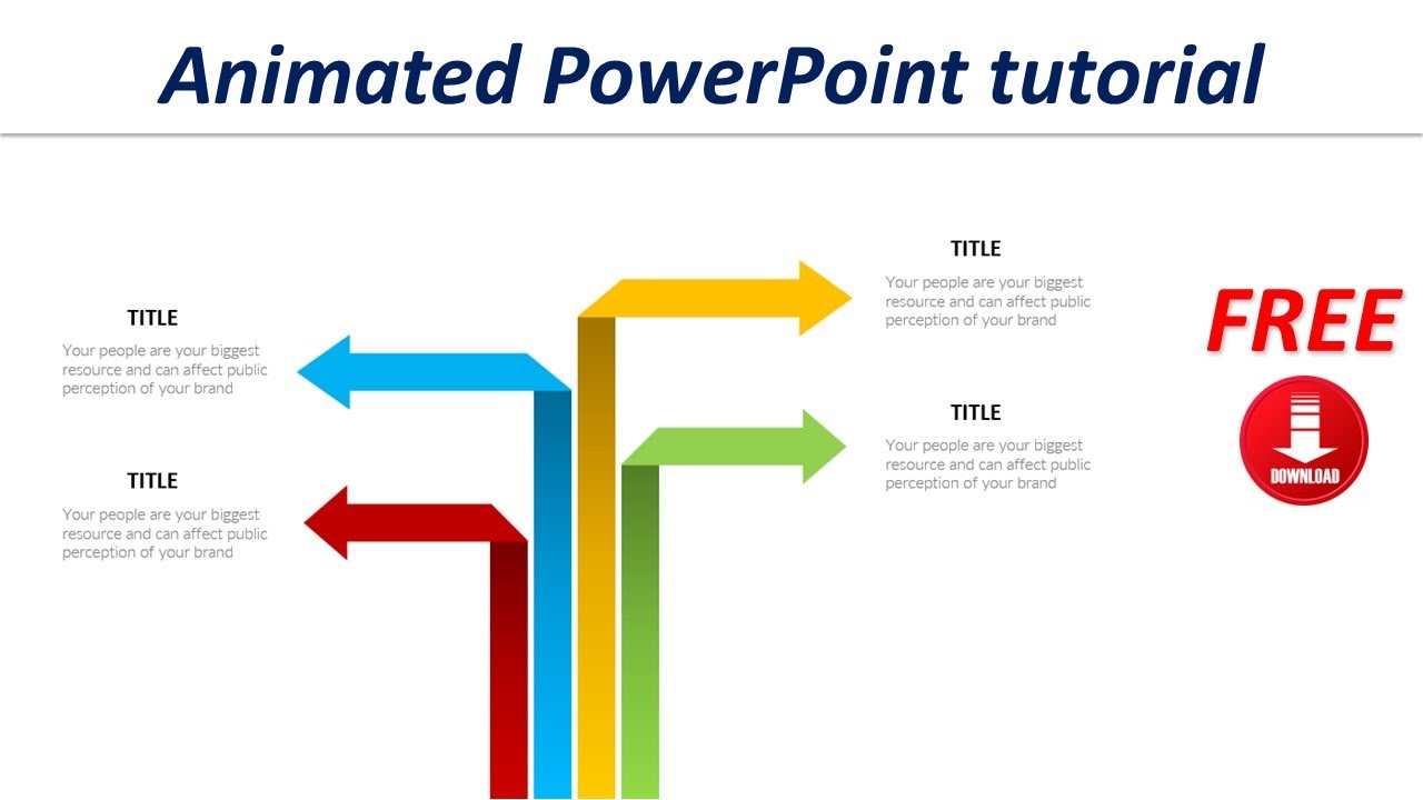 03 4 Steps Infographic Powerpoint I Powerpoint Animation Tutorial I