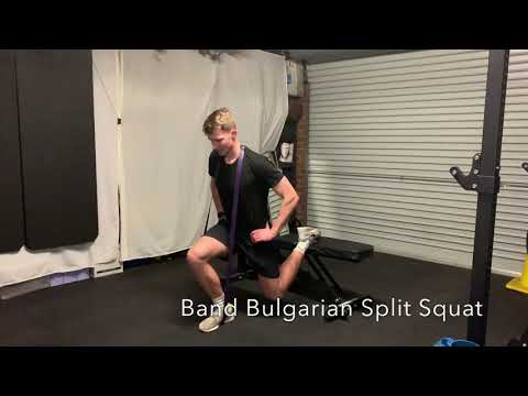 Band Bulgarian Split Squat - YouTube