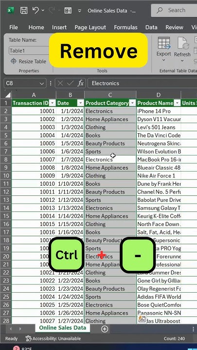 Quick Row & Column Magic in Excel #excel #spreadsheetmagic #excelfunction #shortvideo #trending ...