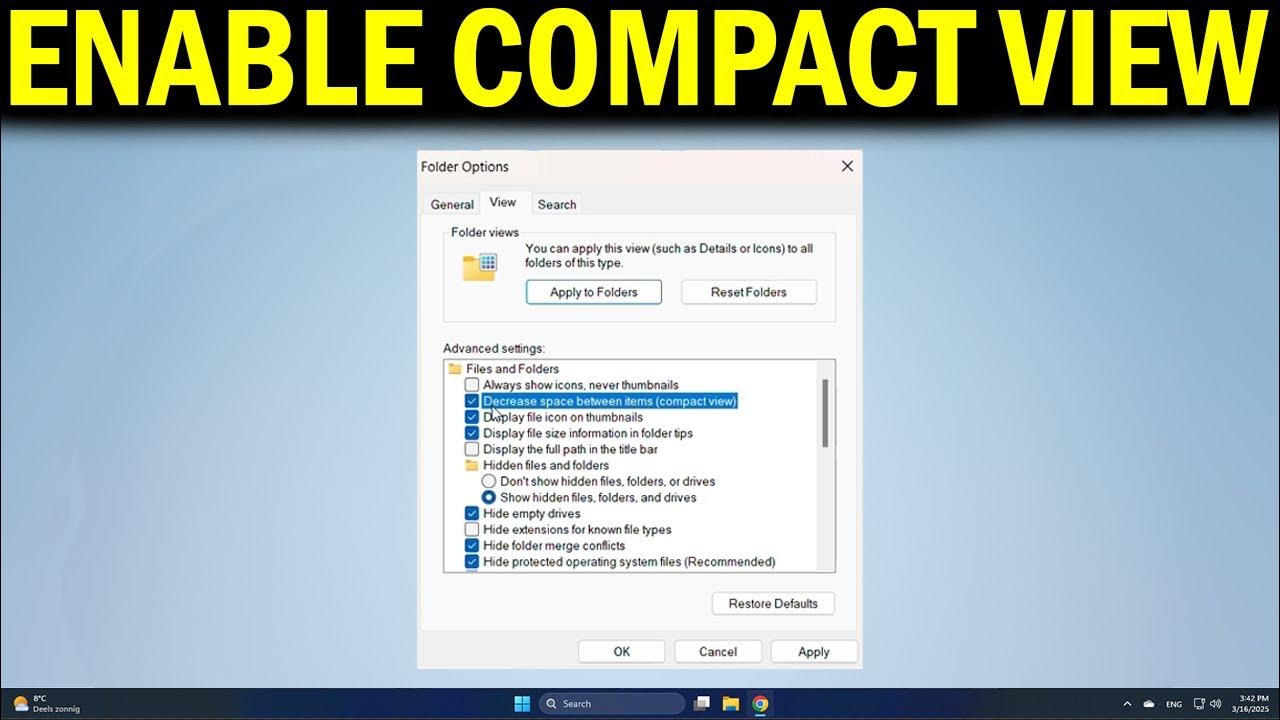 How To Enable or Disable Compact View in File Explorer in Windows 11 or ...