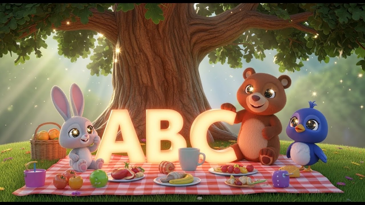 ABC Picnic Under the Big Oak 🌳🧺 | ABC Song for Kids | Learn Letters ...