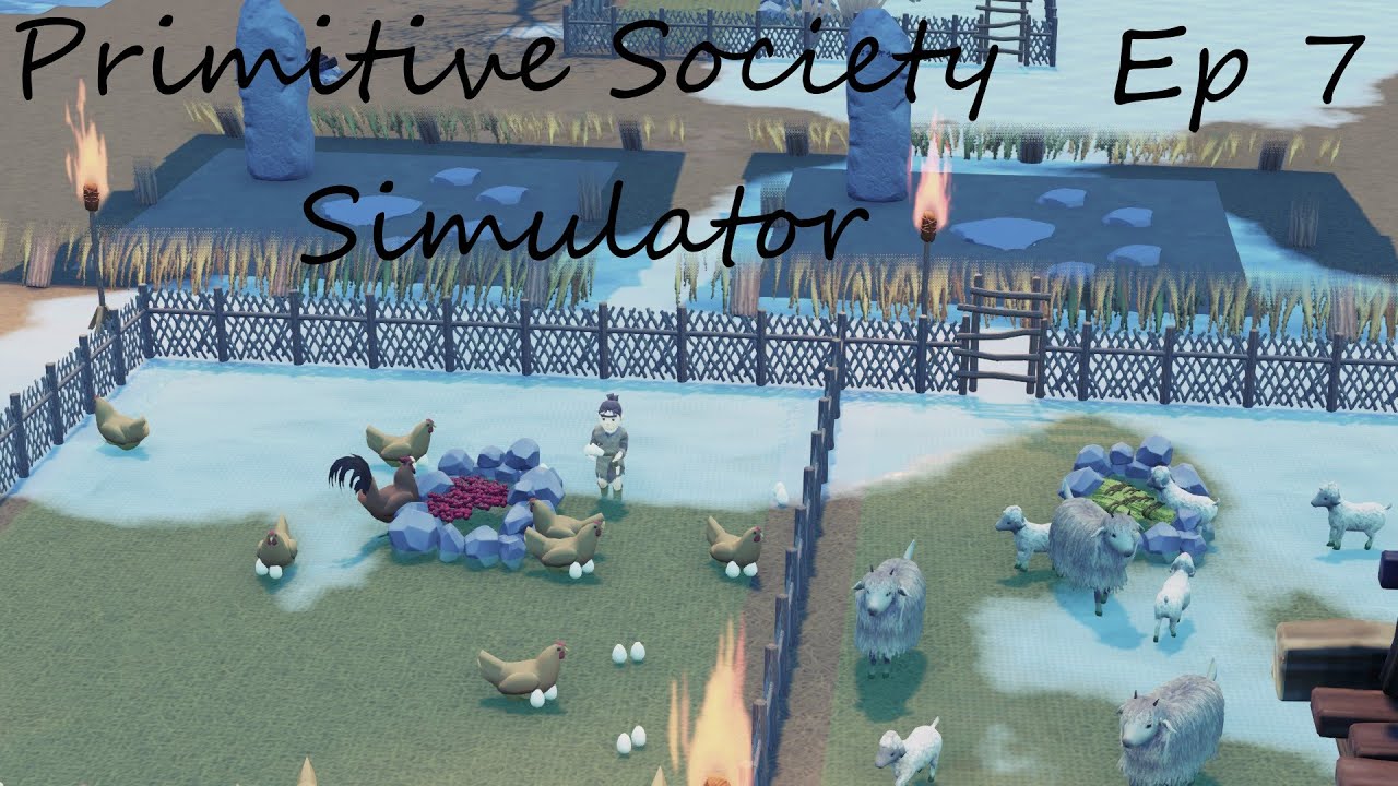 Primitive Society Simulator Ep 07 Child growing up fast - YouTube