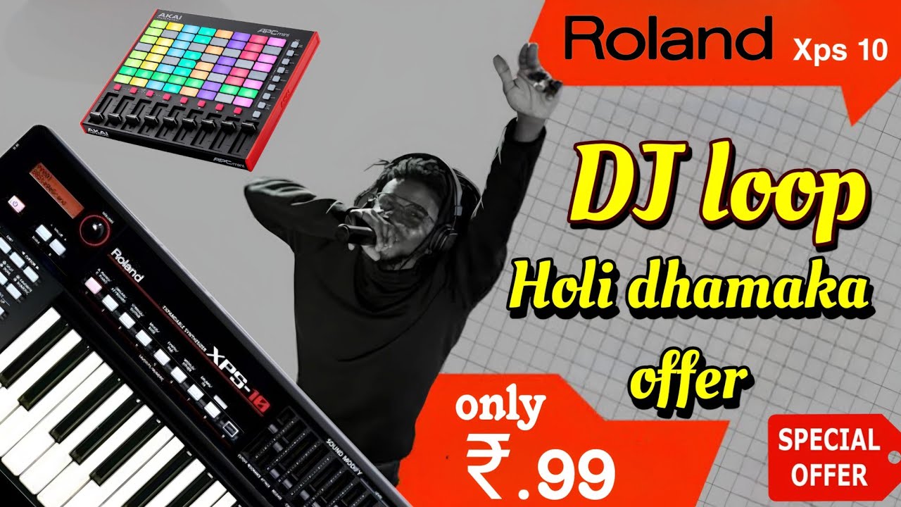 Roland xps 10 DJ Loop Holi office || Xps 10 free Indian Tones|| best tones #roland_xps#roland ...