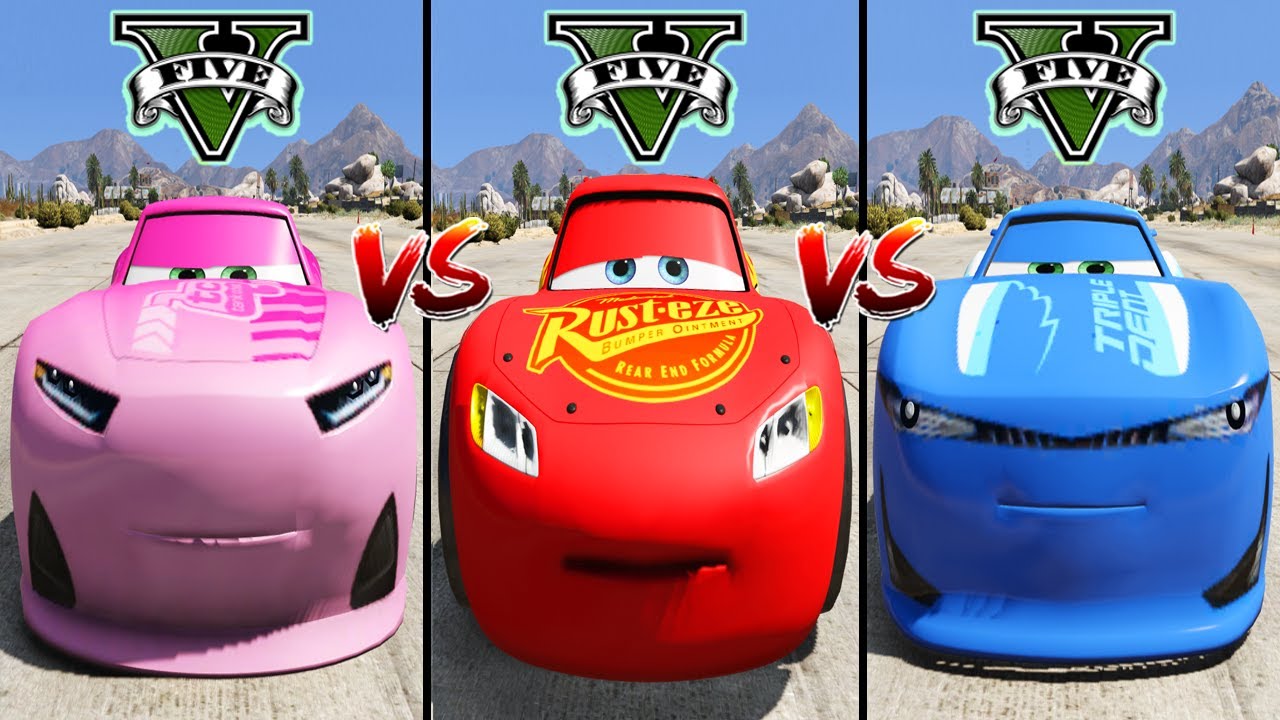 Lightning McQueen VS Cam Spinner VS Rich Mixon in GTA 5 - which is best ...