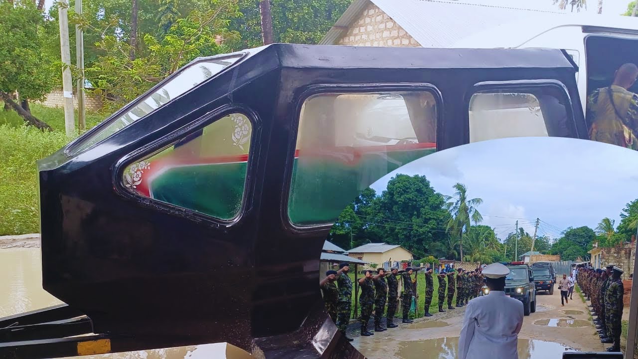 Burial of the late Brigadier Swale Saidi at Utange Grounds, Kilifi!..w ...