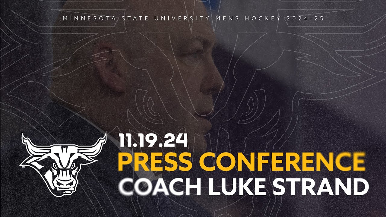 Maverick Men's Hockey | Coach Luke Strand Press Conference 2024.11.19 ...