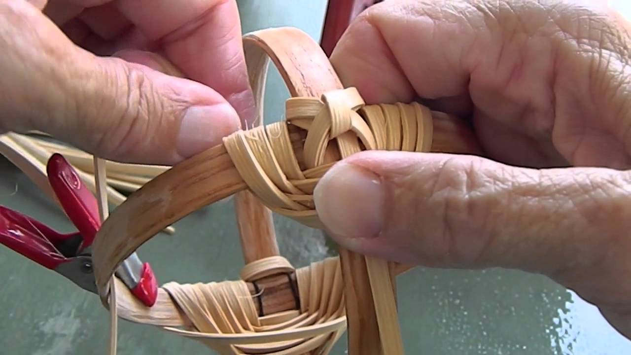 Ribbed Basket with Bow Knot Lashing without Music - YouTube