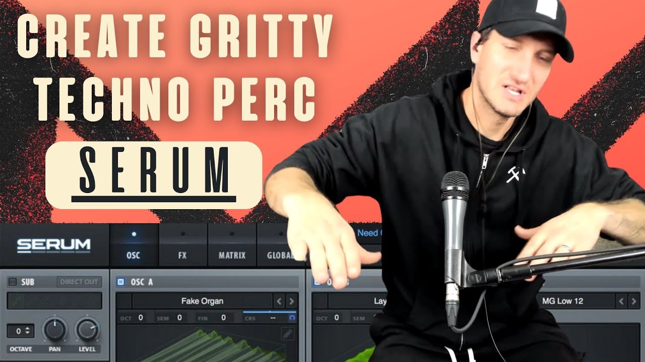 Serum - Making Gritty Techno Percussion Sounds - YouTube