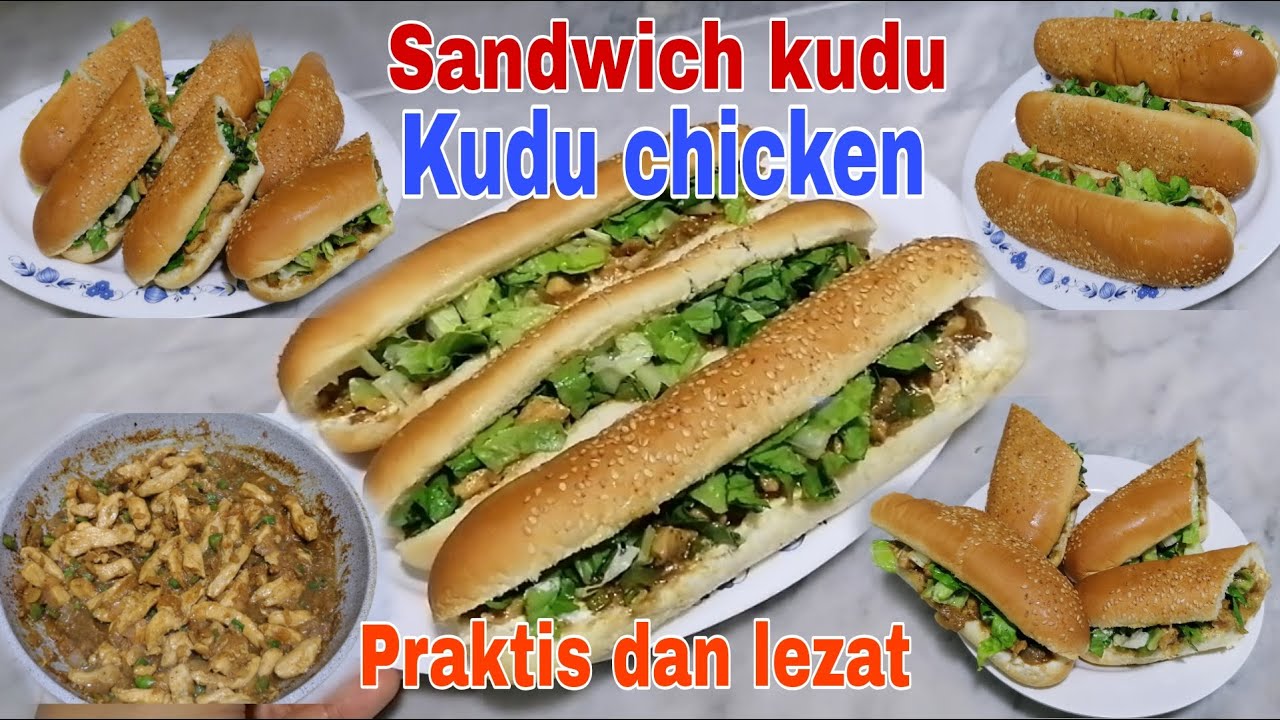 Cara membuat kudu sandwich chicken // arabian recipe // praktis dan ...