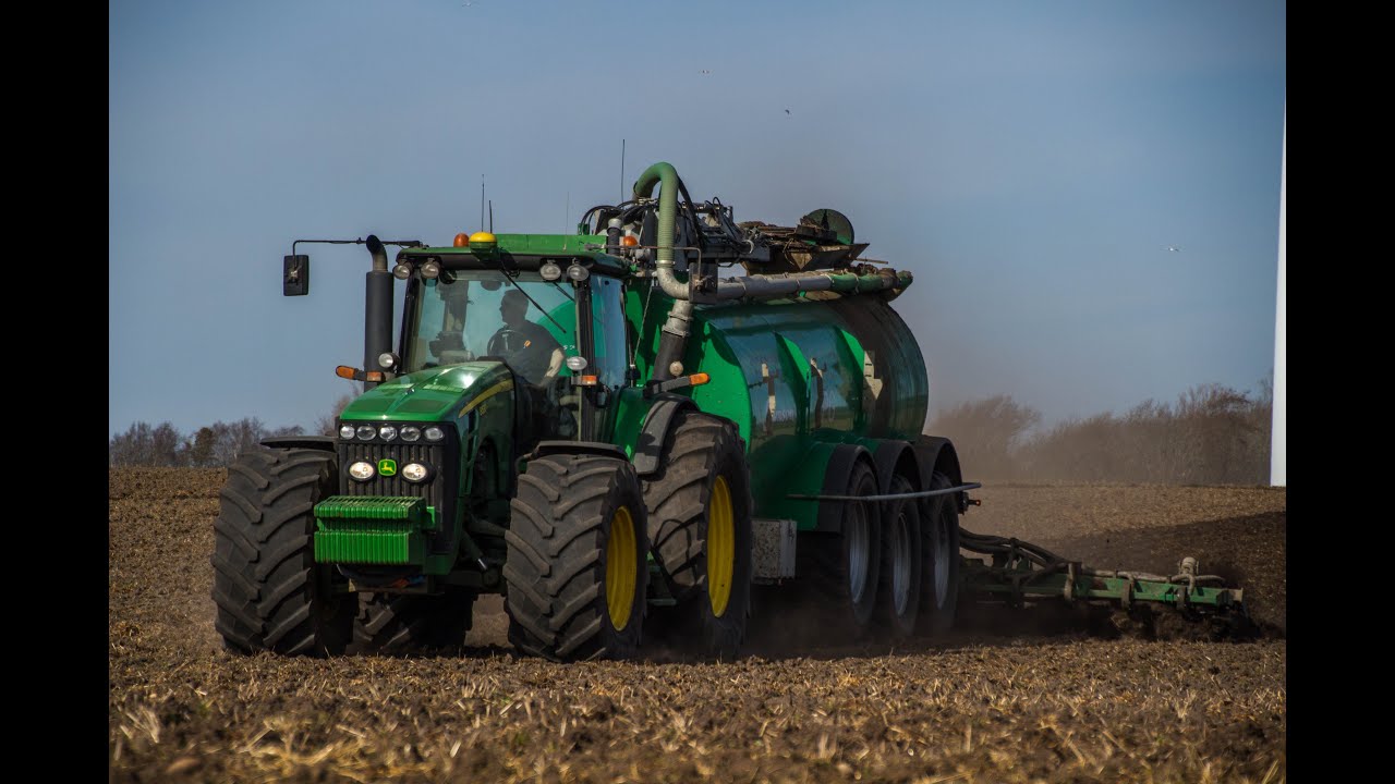Staby-Rønbjerg Maskinstation - Gylle 2016 | John Deere 8530 & Samson PG ...