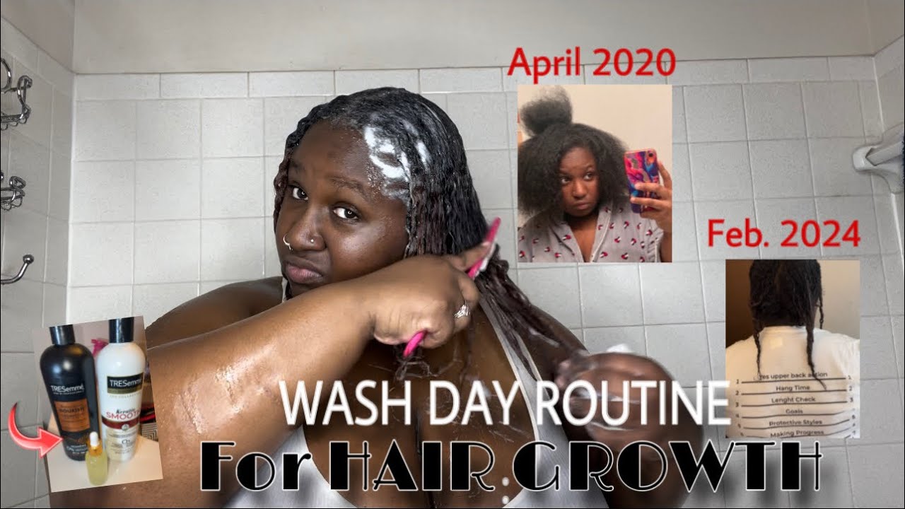HAIR GROWTH JOURNEY: WASH DAY ROUTINE!!!! | W/ BLEACHED DAMAGED HAIR ...