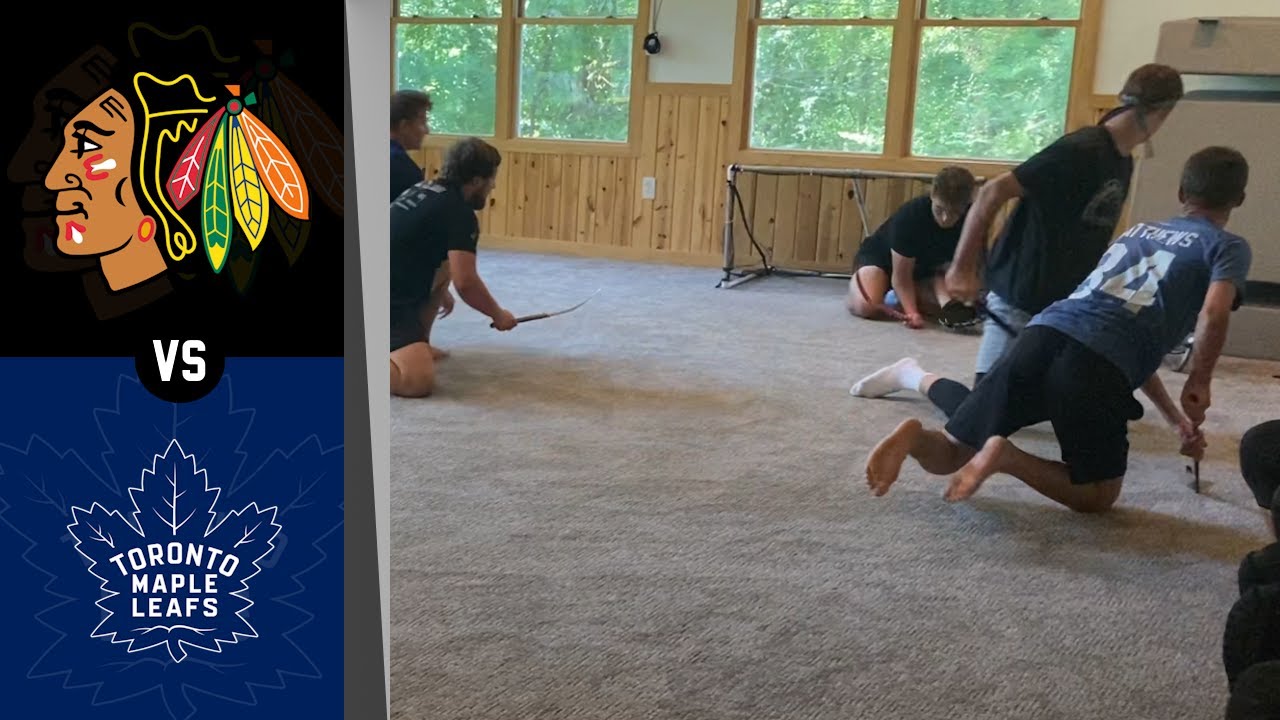 NKHL OPENING NIGHT I Blackhawks vs. Maple Leafs I NKHL Knee Hockey ...