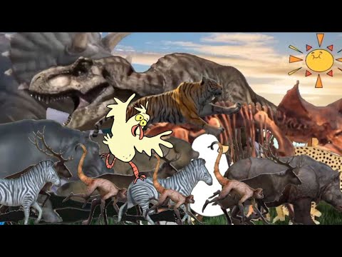 Animal stampede part8 animal elephant dinosaur stampede animal stampede ...