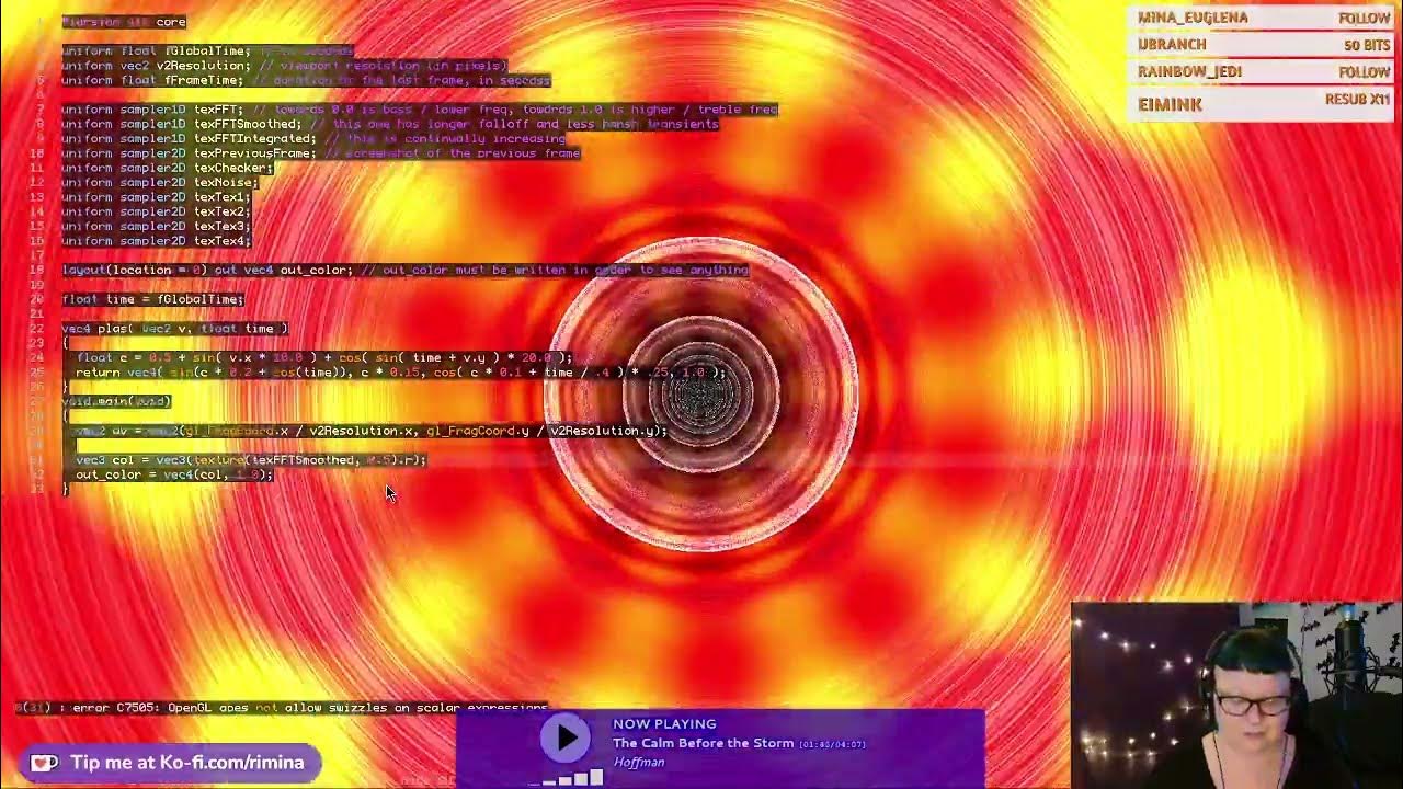 Live Shader Coding 2022/04/03 - YouTube