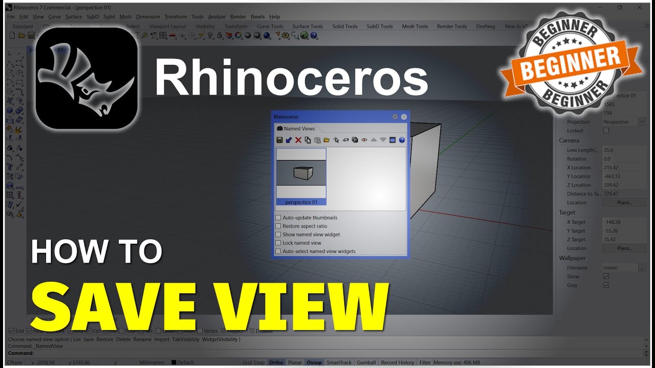 Rhino How To Save View Tutorial YouTube Rhino How To Save View Tutorial YouTube