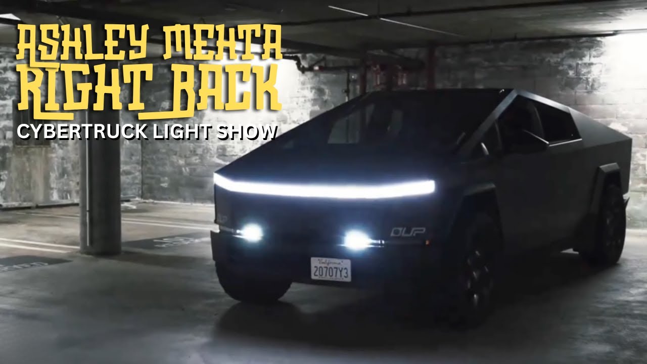 CYBERTRUCK TESLA LIGHT SHOW | RIGHT BACK - YouTube